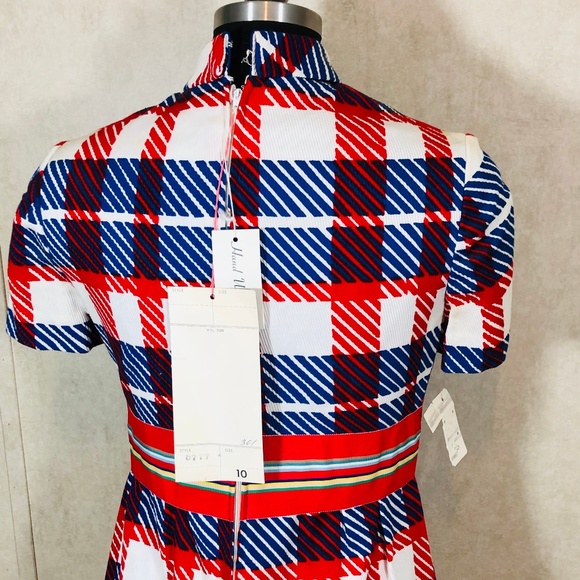 Vintage | Dresses | Adele Martin Tags Vintage Dress Red White Blue ...
